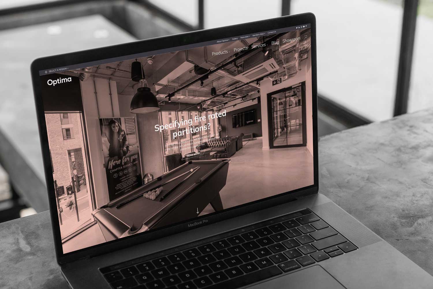 Optima Website Restructure - InDzine